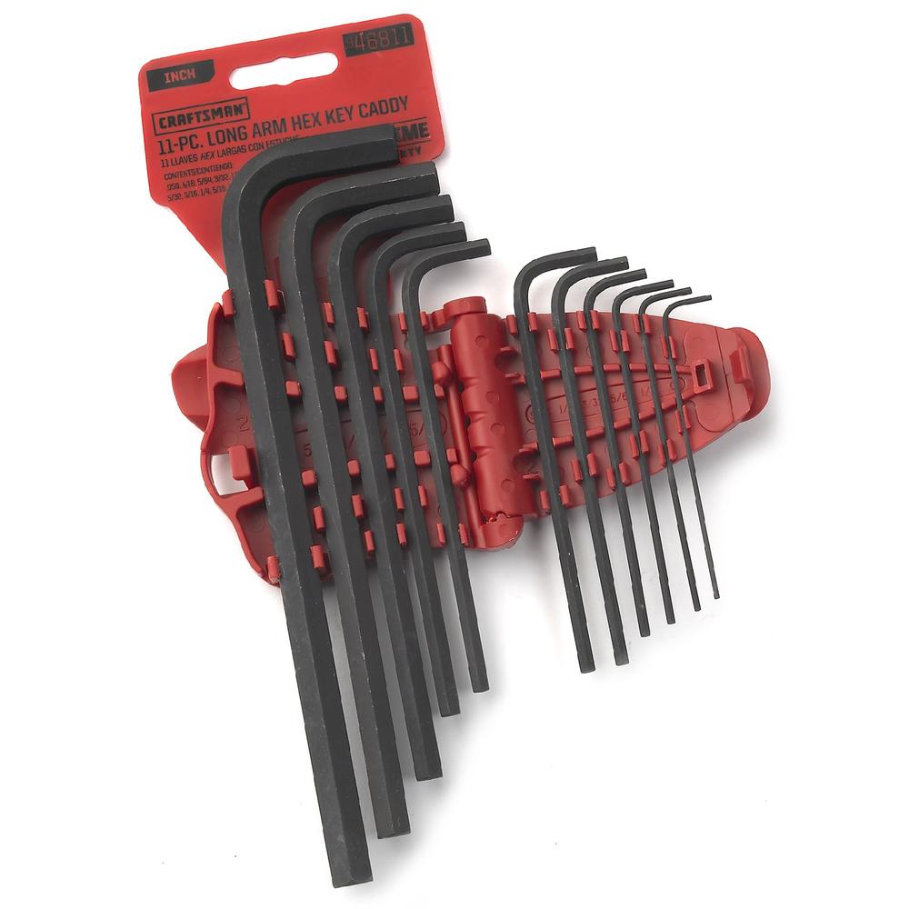 Craftsman 11pc Inch Hex Key Set with Caddy