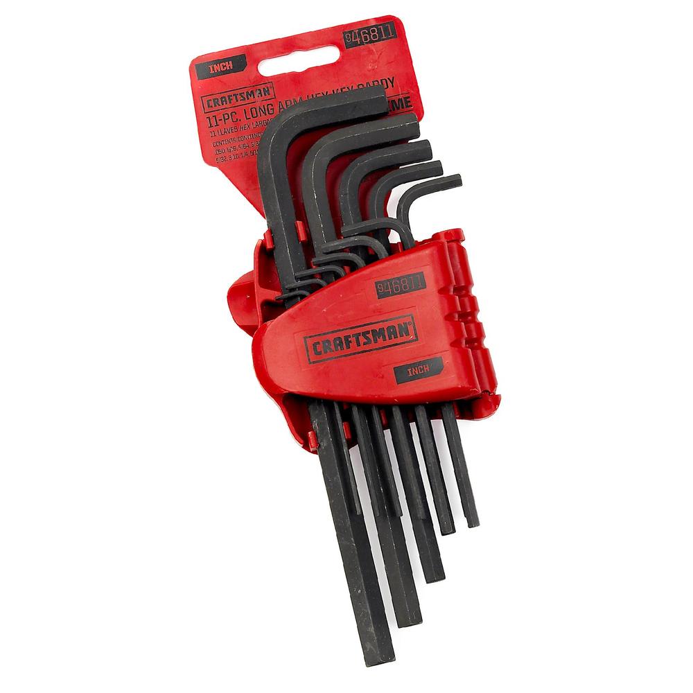 Craftsman 11pc Inch Hex Key Set with Caddy