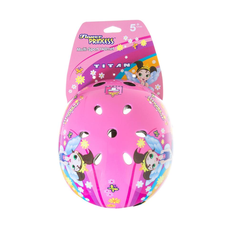 Titan Flower Princess 11-vent Girl's Pink Skateboard or BMX Helmet Size ...