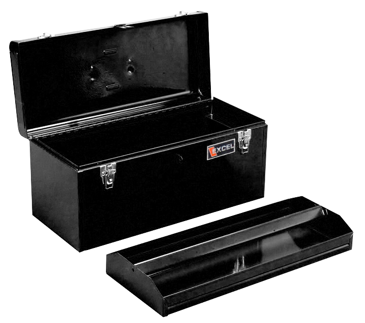 UPC 895422001199 - Excel TB140-Black 20-Inch Portable Steel Tool Box ...