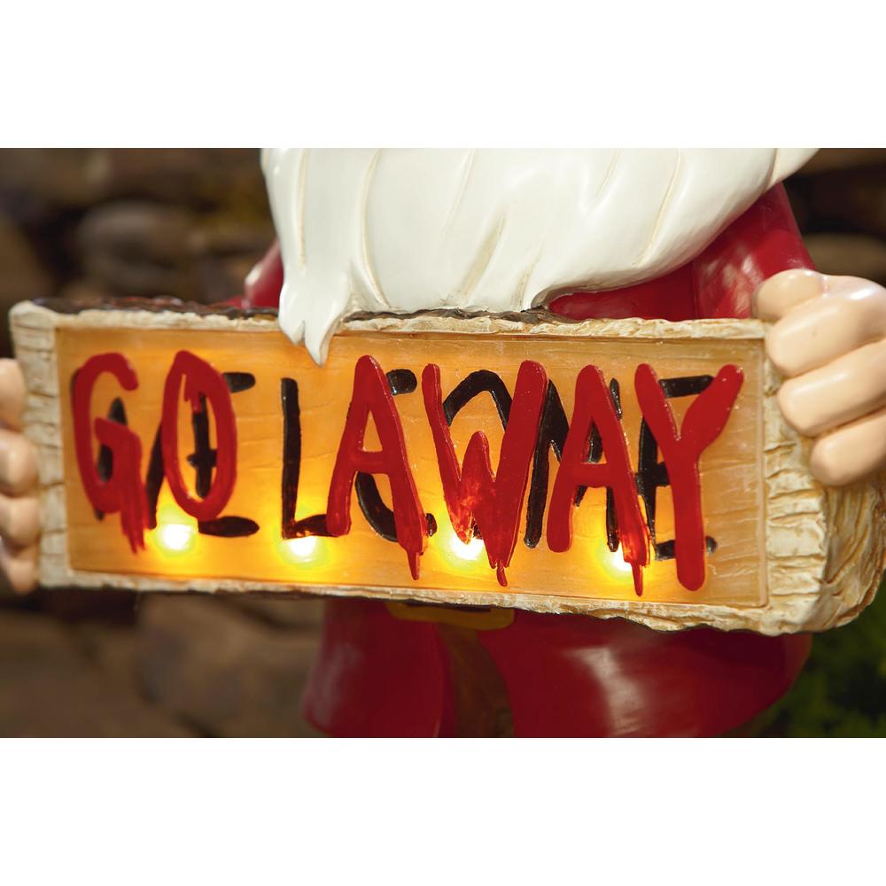 Grumpy Large Solar Door Greeter