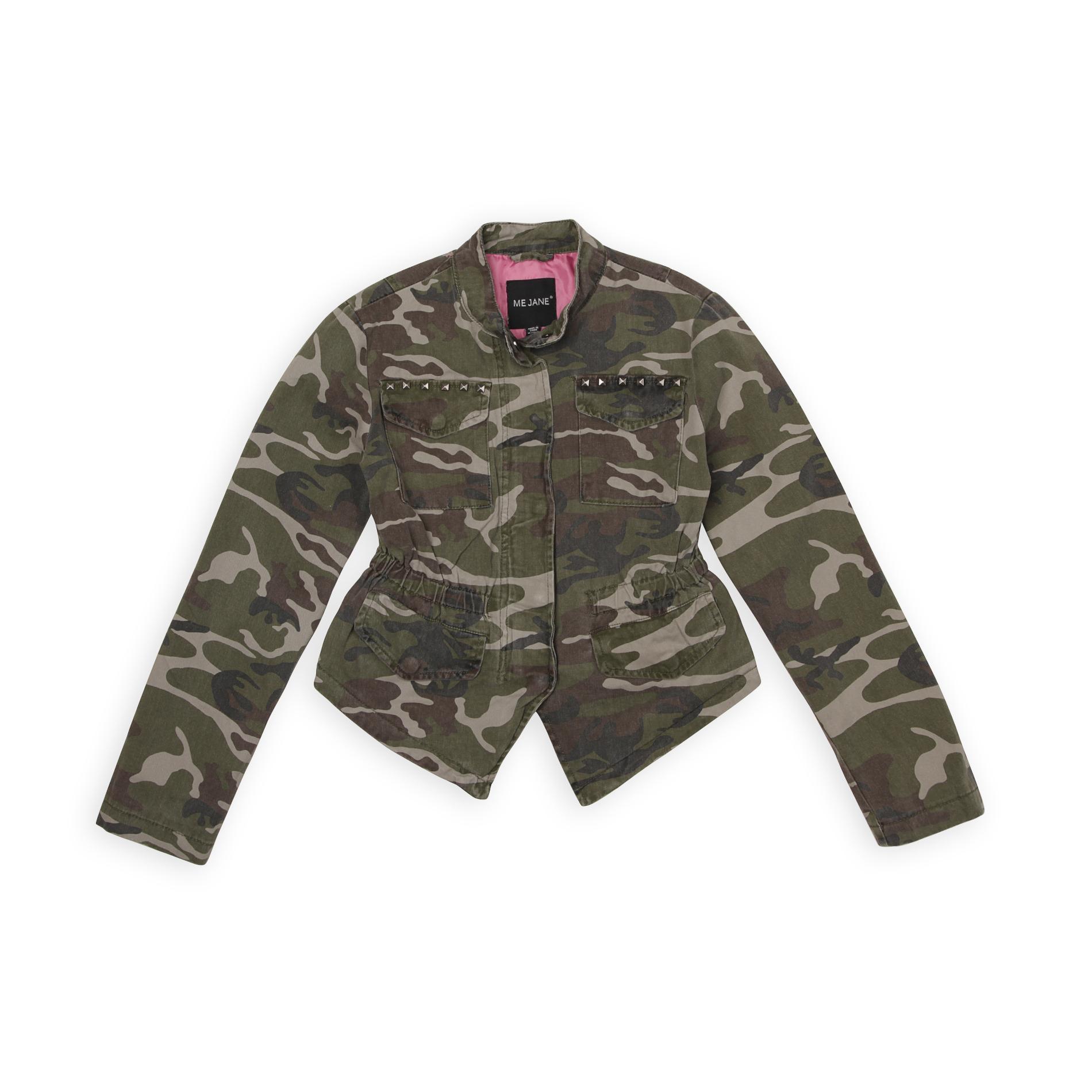 Me Jane Girl's Military Jacket - Camouflage