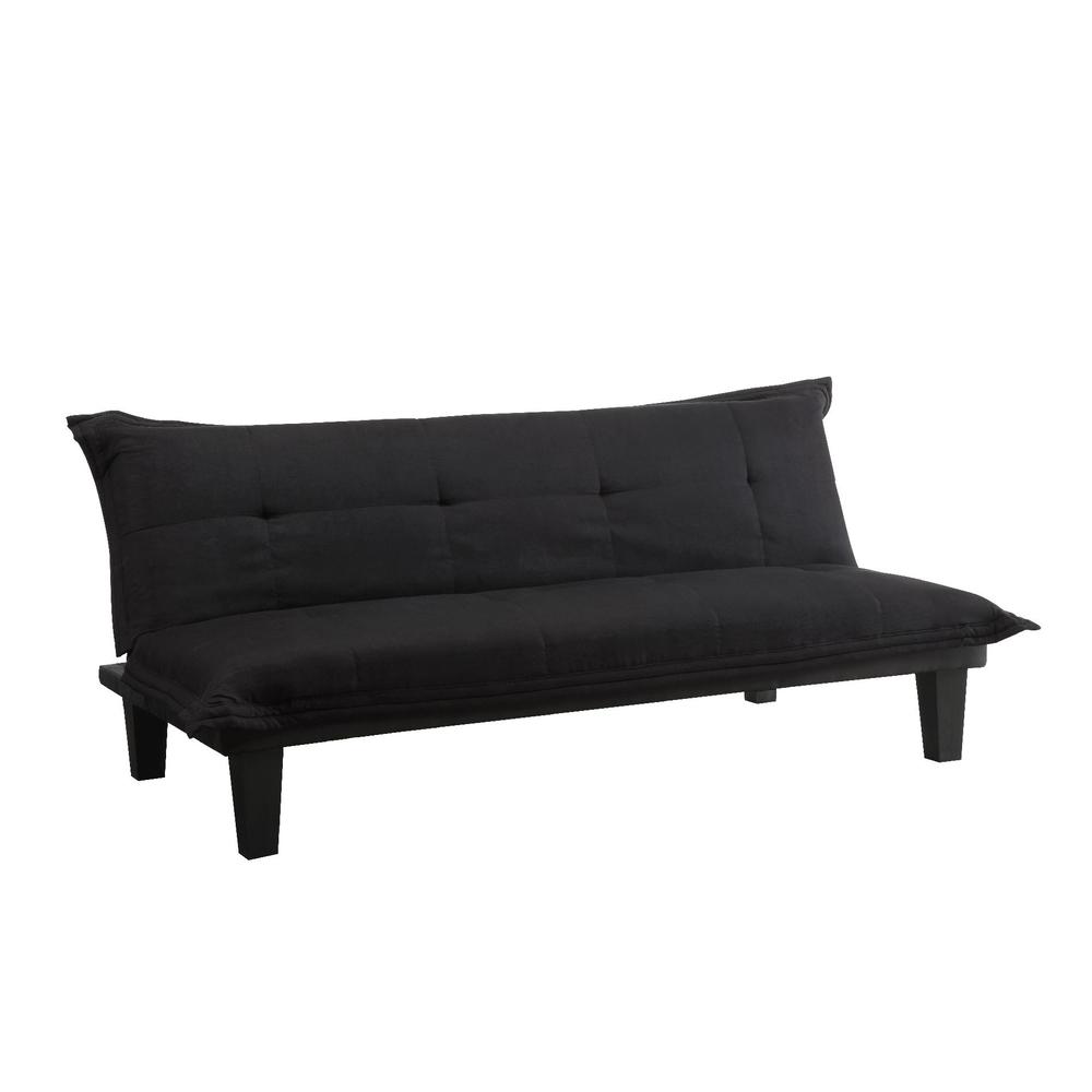 Dorel Lodge Tufted Convertible Futon Multiple Colors