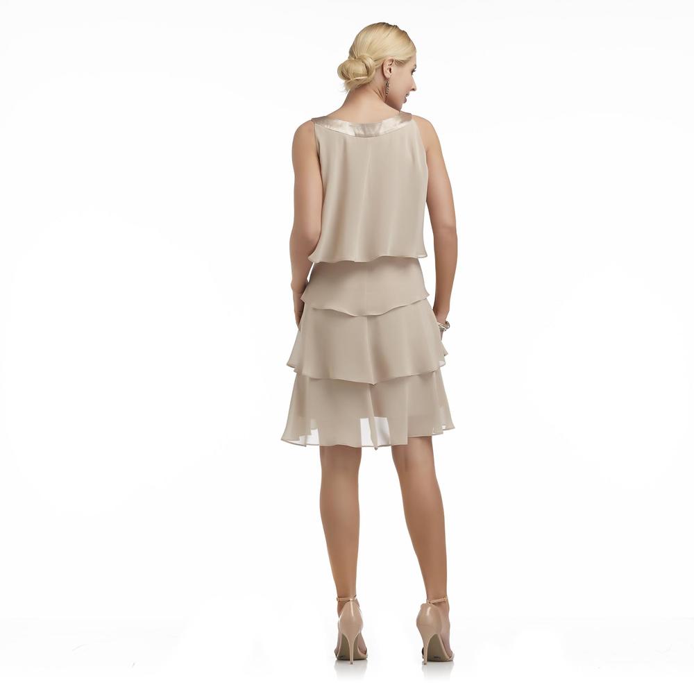 S. L. Fashions Women's Sleeveless Dress - Jeweled & Studded