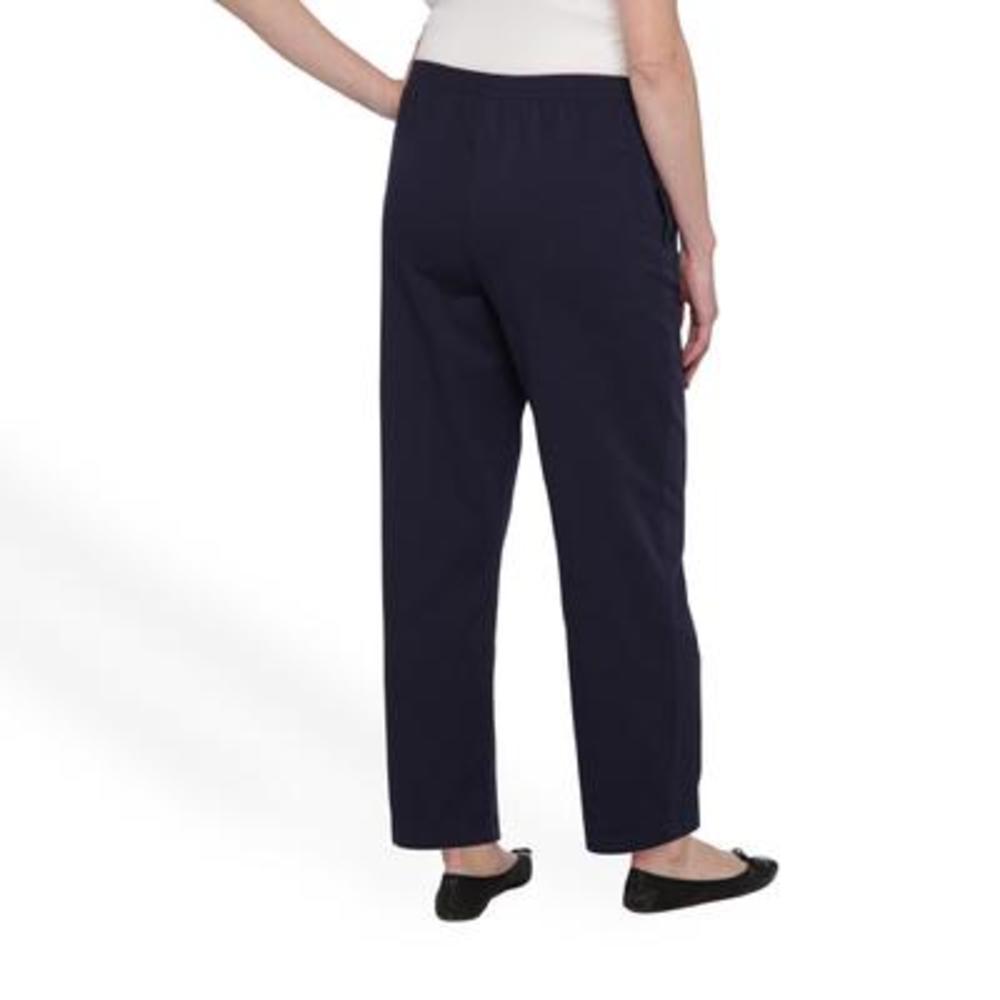 Basic Editions Women's Pull-On Twill Pants