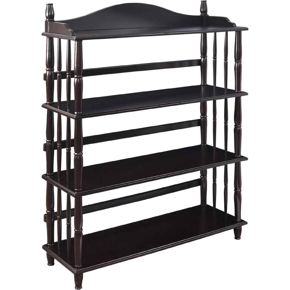 Daysha 4-Shelf Spindle Leg Bookcase Multiple Colors
