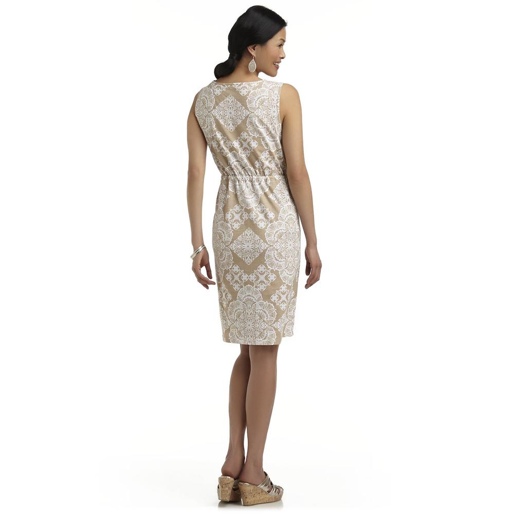 Basic Editions Women's Tank Dress - Medallion