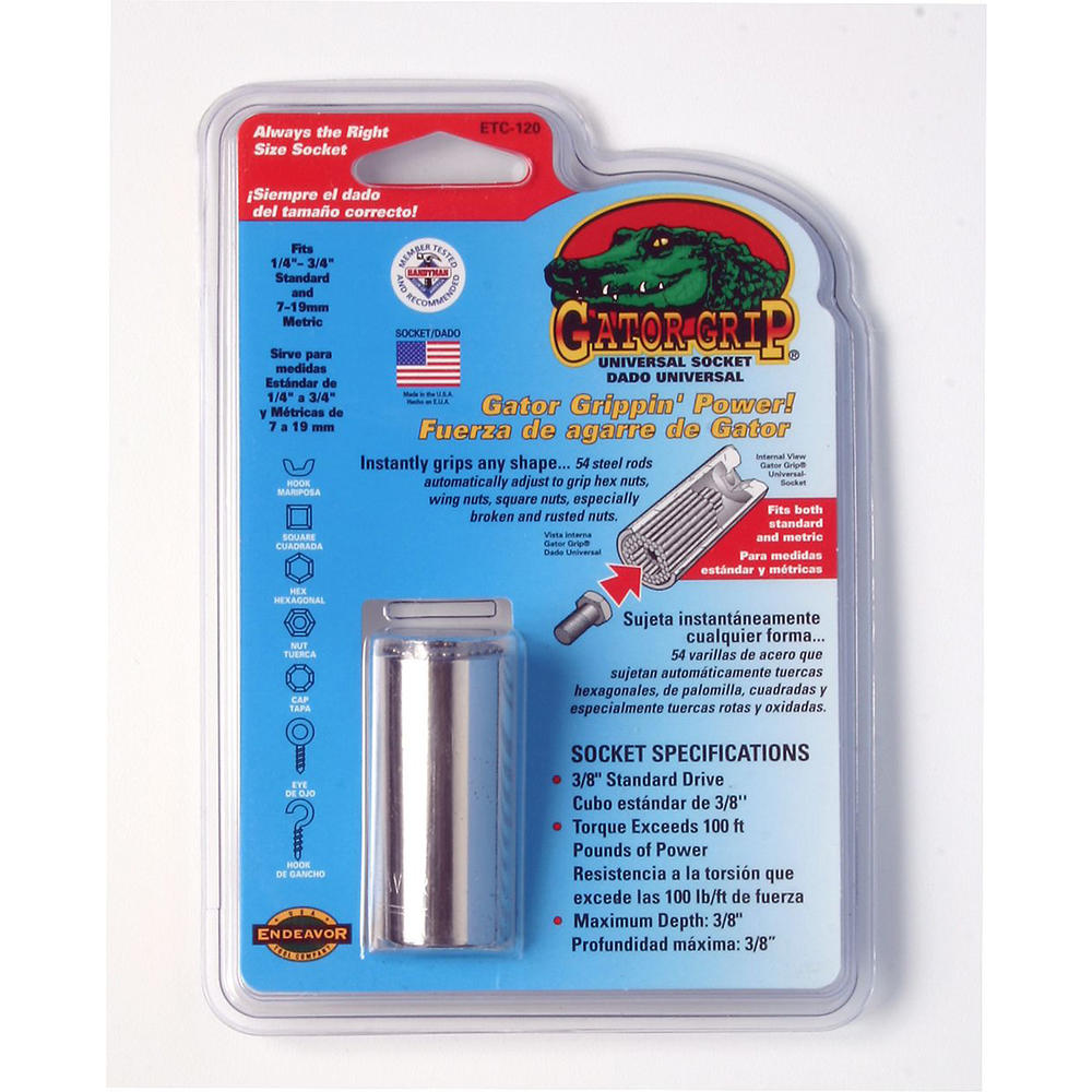 Gator Grips 3/8" Drive Self-Adjusting Universal Socket