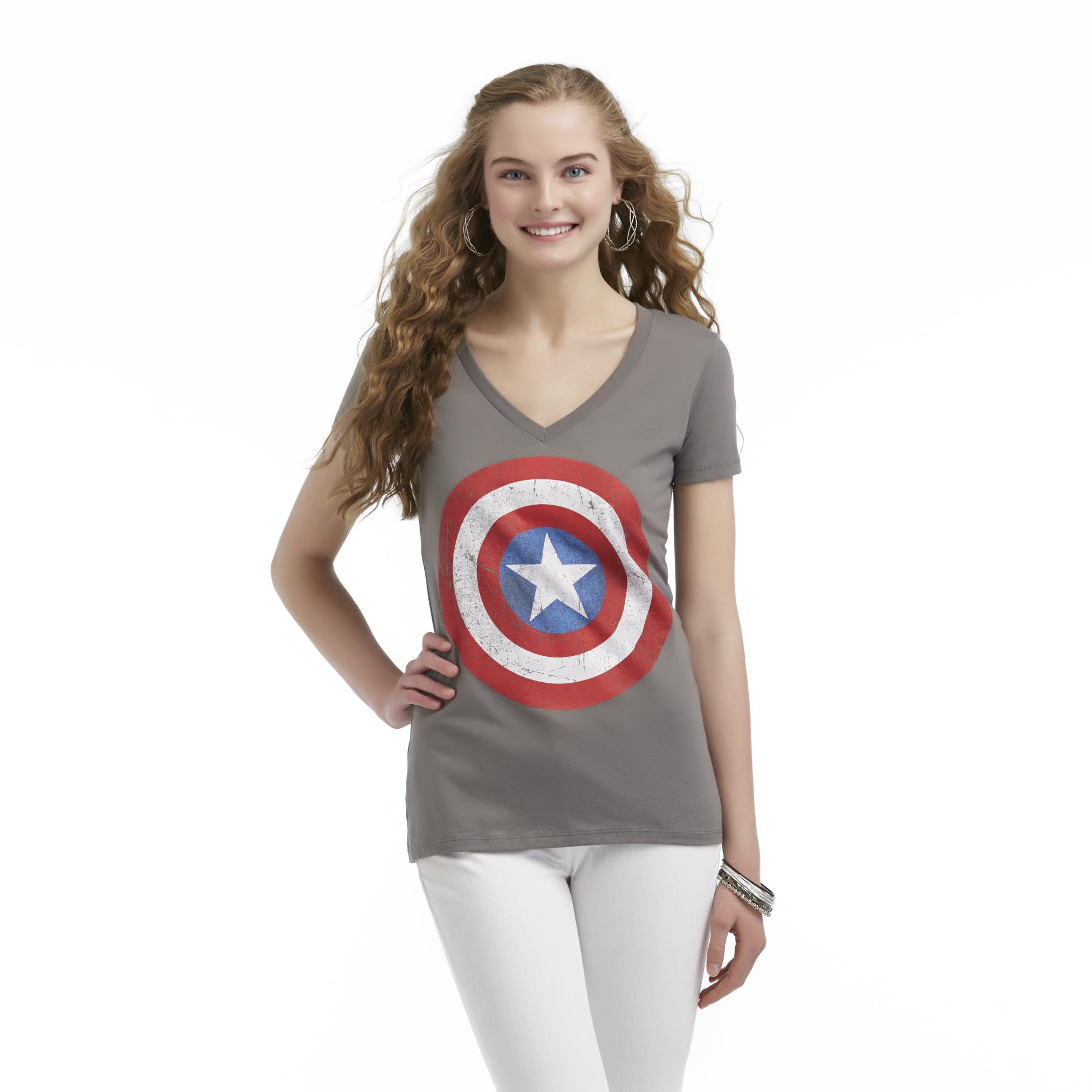 Marvel Captain America Junior's Graphic T-Shirt