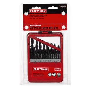 Craftsman 21 pc. Drill Bit Set, Black Oxide - Tools - Power Tool ...