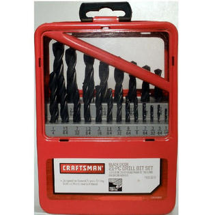 Craftsman 21 pc. Drill Bit Set, Black Oxide - Tools - Power Tool ...