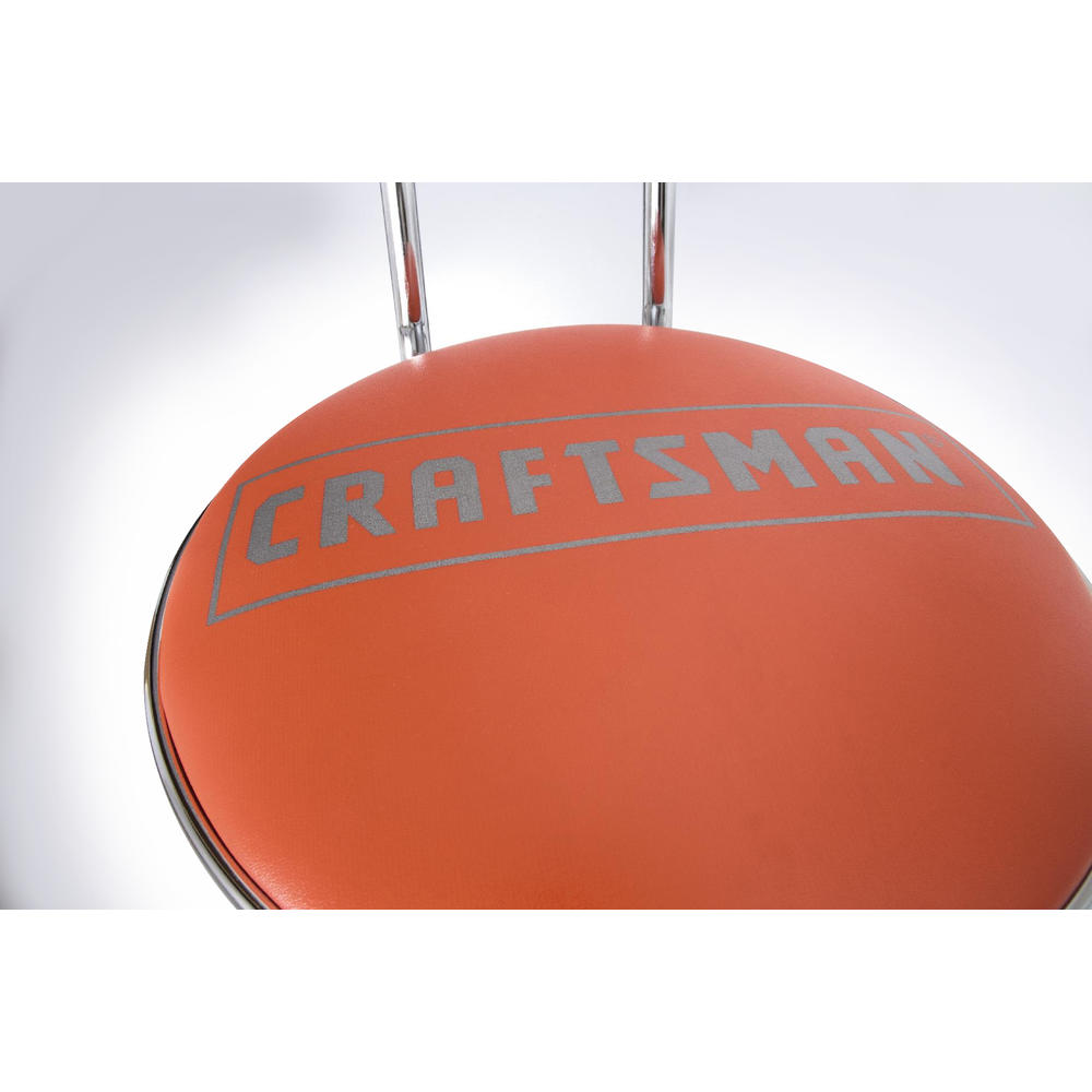 Craftsman Hydraulic Stool, Neon Orange