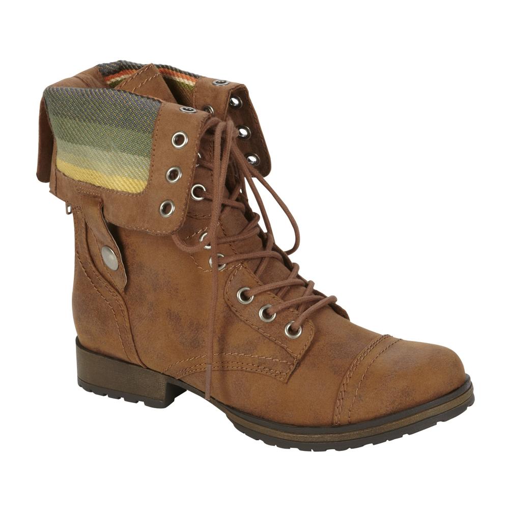 Bongo Women's Tracey Cognac Lace Up Boot