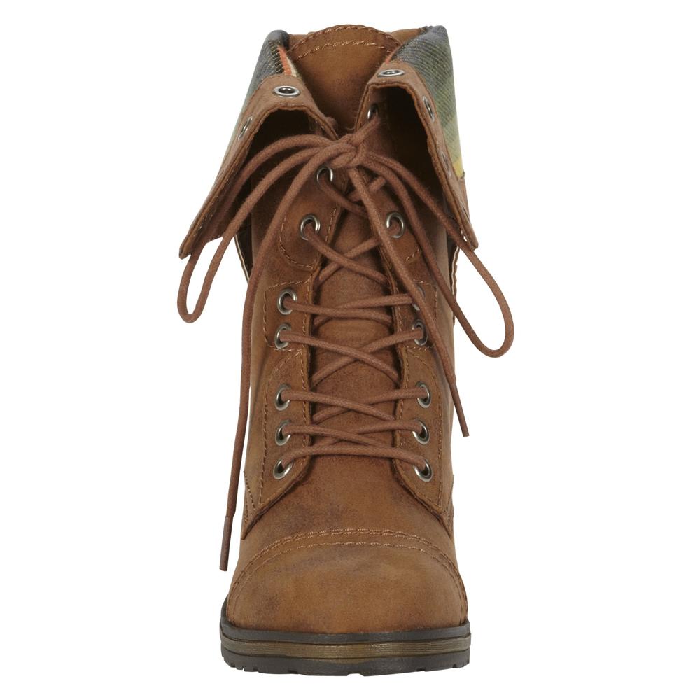 Bongo Women's Tracey Cognac Lace Up Boot