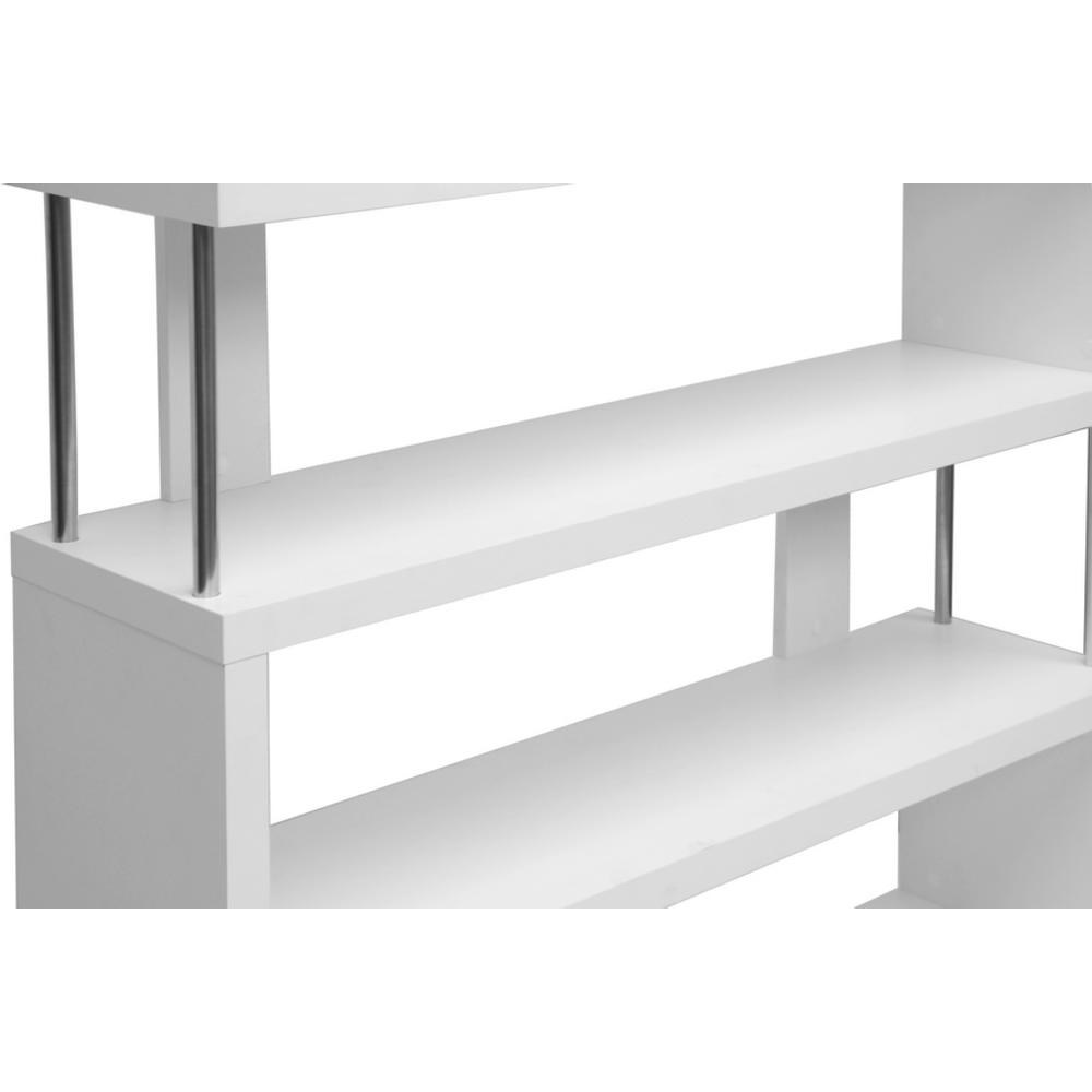 Baxton Studio Barnes White Three-Shelf Modern Bookcase