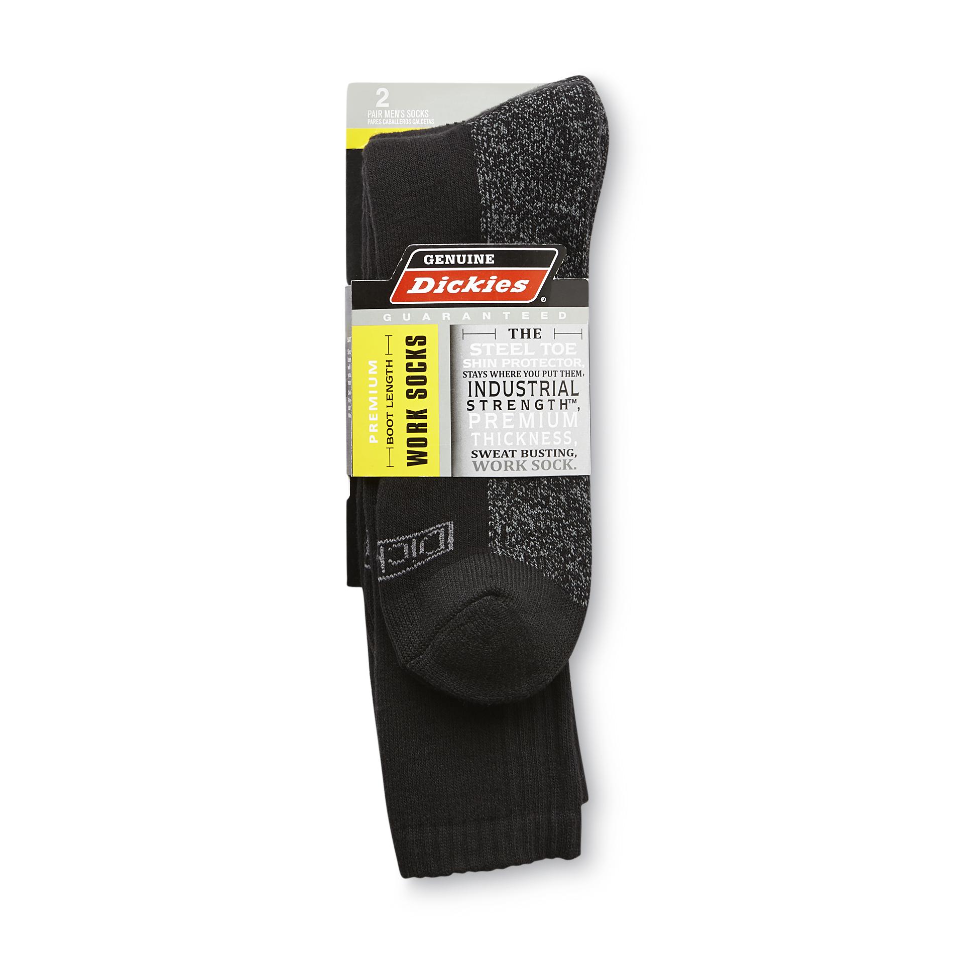 Genuine Dickies Mens 2 Pairs Industrial Strength Boot Socks