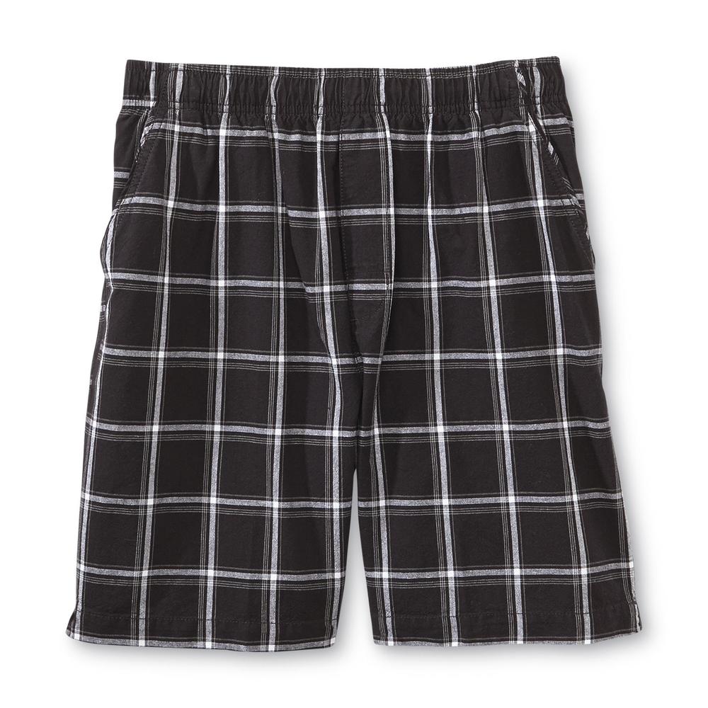 Basic Editions Men's Woven Shorts - Plaid