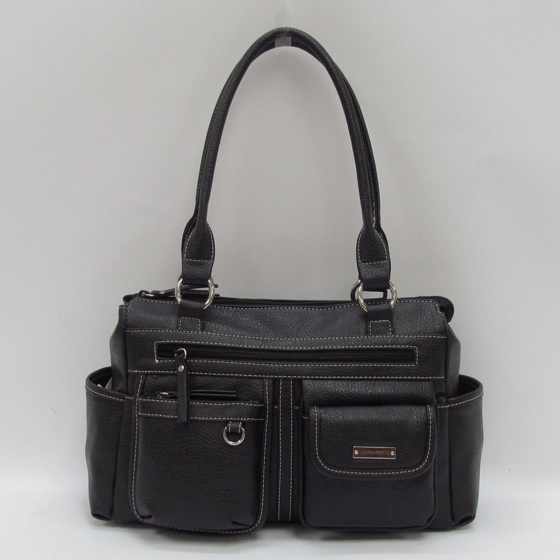 Laura Scott Women's Reflex Faux Leather Satchel Purse