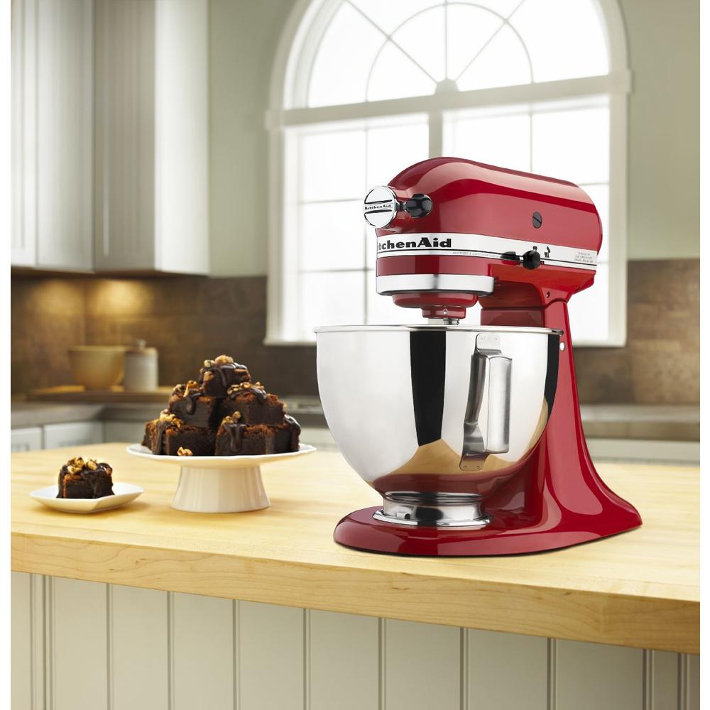 4.5 Quart Stand Mixer with Stainless Steel Bowl, Empire Red