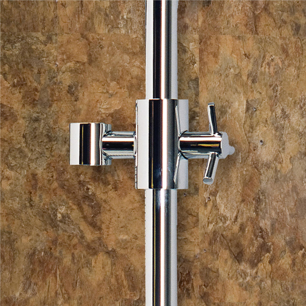PULSE Showerspas Chrome Adjustable Slide Bar ShowerSpa Shower Panel ...