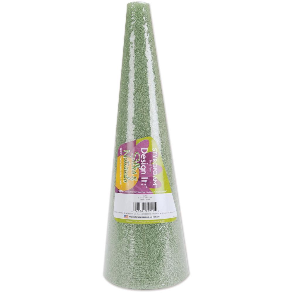 FLORACRAFT Green Styrofoam Cone