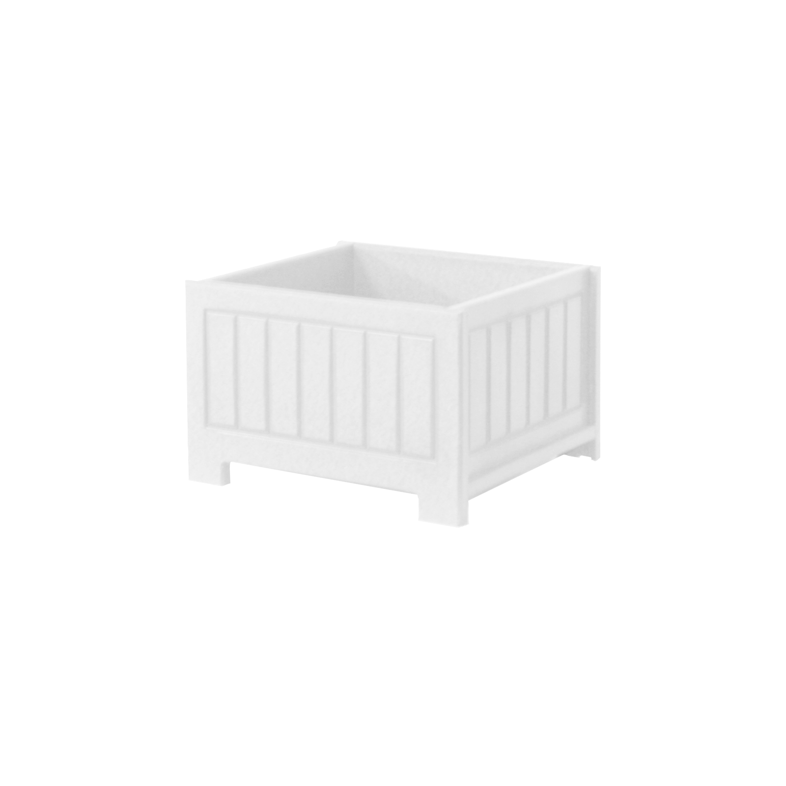 17" Catalina Commercial Grade Planter Box, White