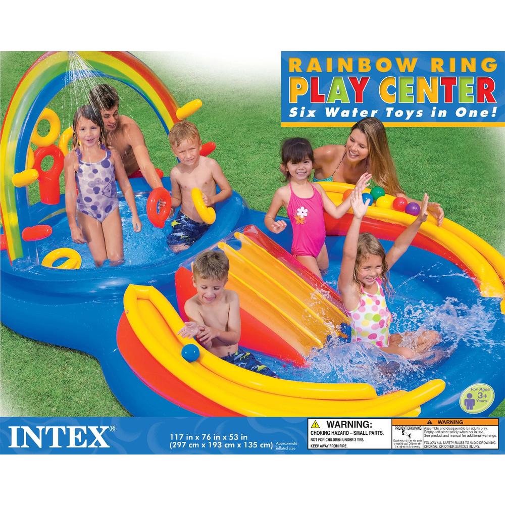 Intex Rainbow Ring Inflatable Water Play Center