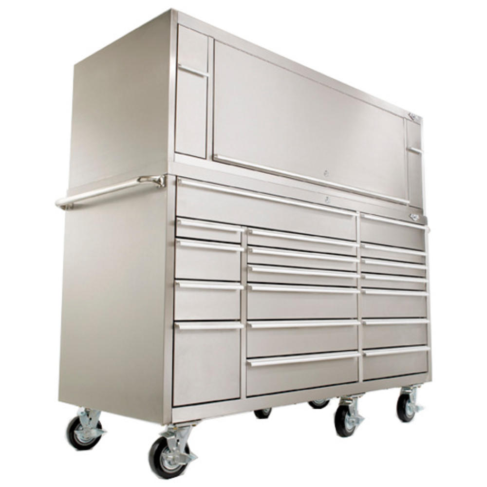 Viper Tool Storage 72-Inch PRO Series 2 Drawer 16G Steel Top Hutch, 304 ...