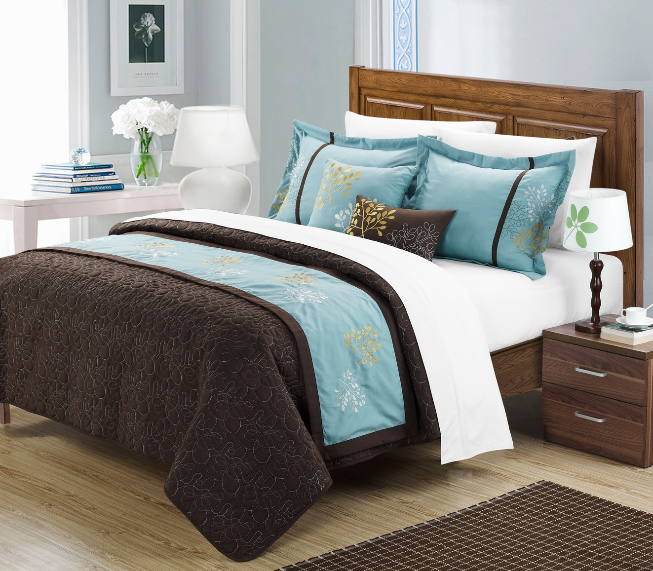 Kirsten 6 pc Embroidered Comforter Set