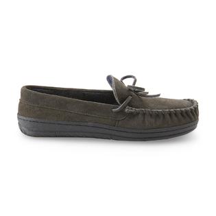 Route 66 Men's Jordan Suede Leather Moccasin Slipper - Gray