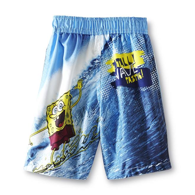 Nickelodeon SpongeBob SquarePants Toddler Boy's Swim Shorts - Ride the Wave