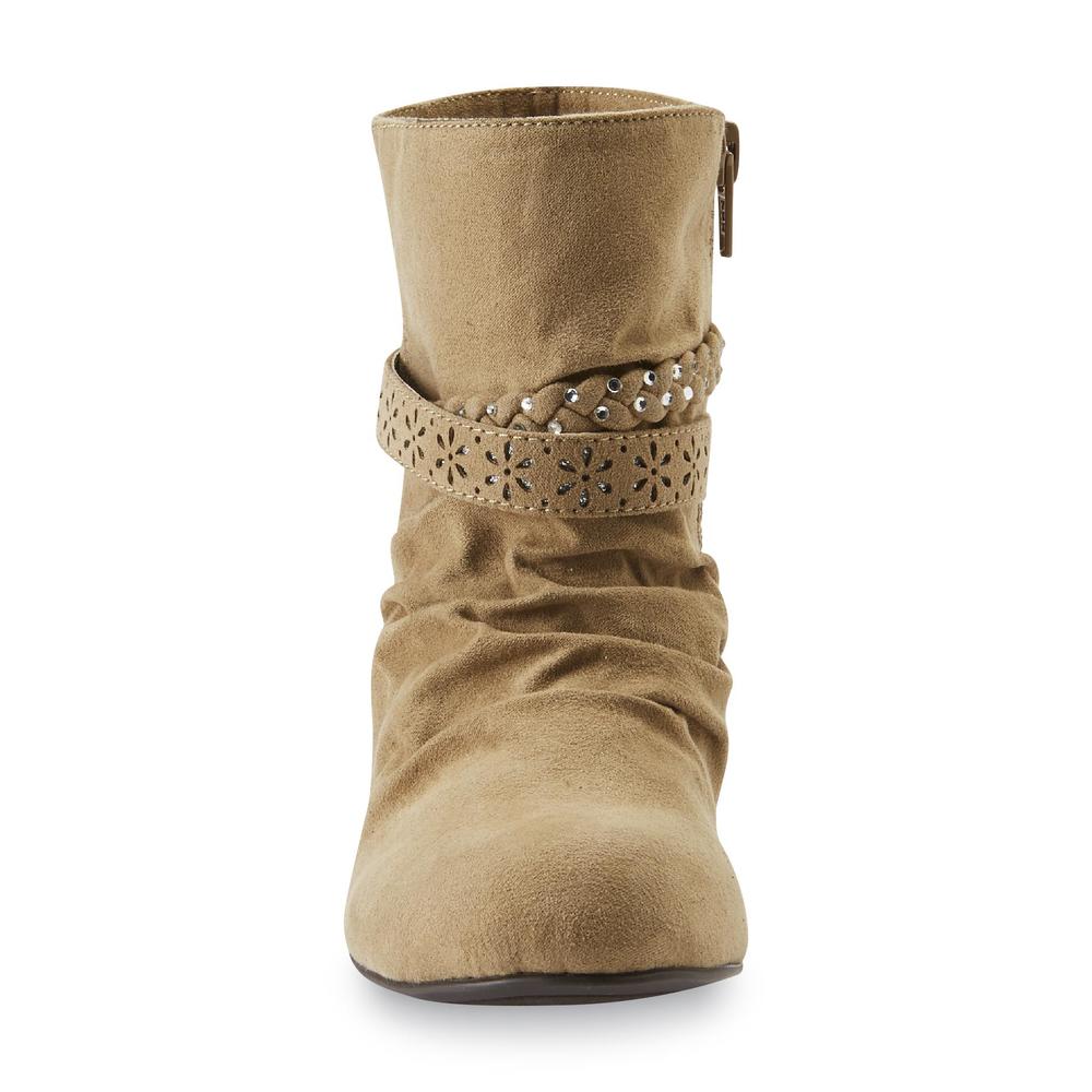 Bongo Girl's Christy Tan Beaded Fashion Boot