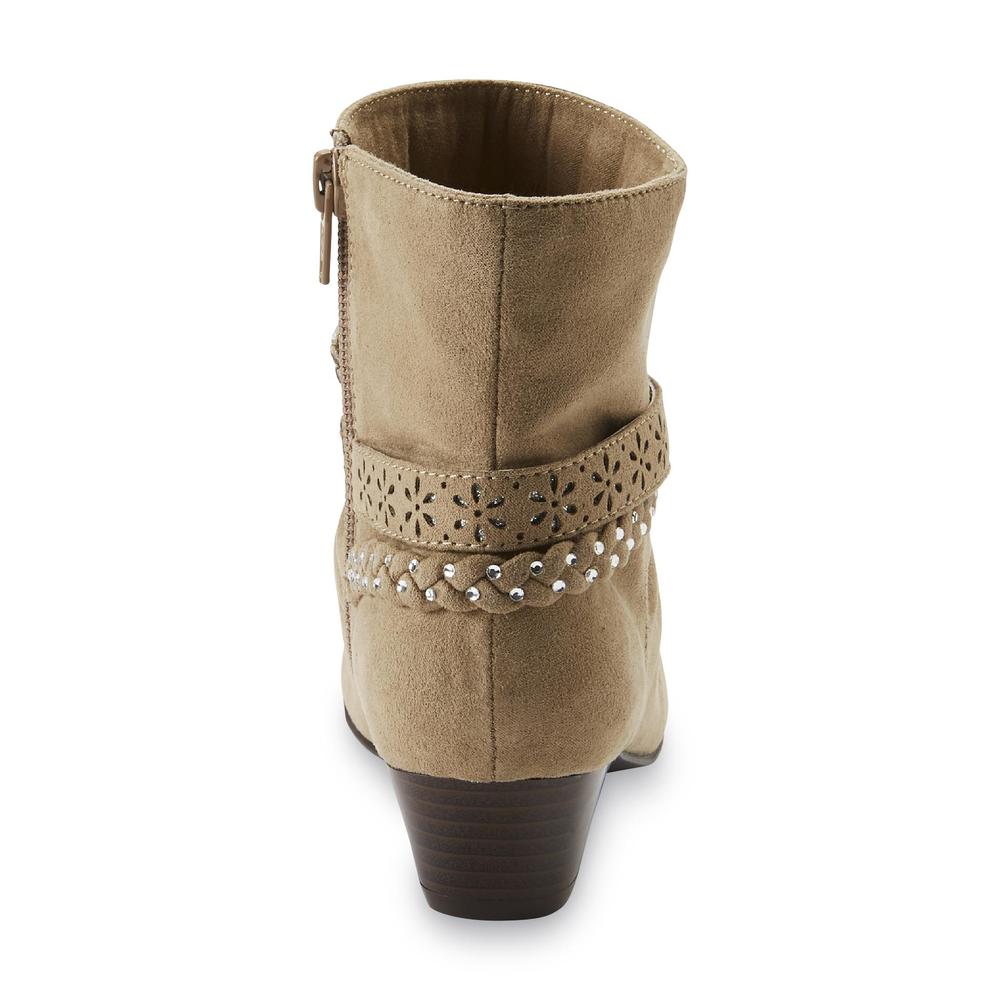 Bongo Girl's Christy Tan Beaded Fashion Boot