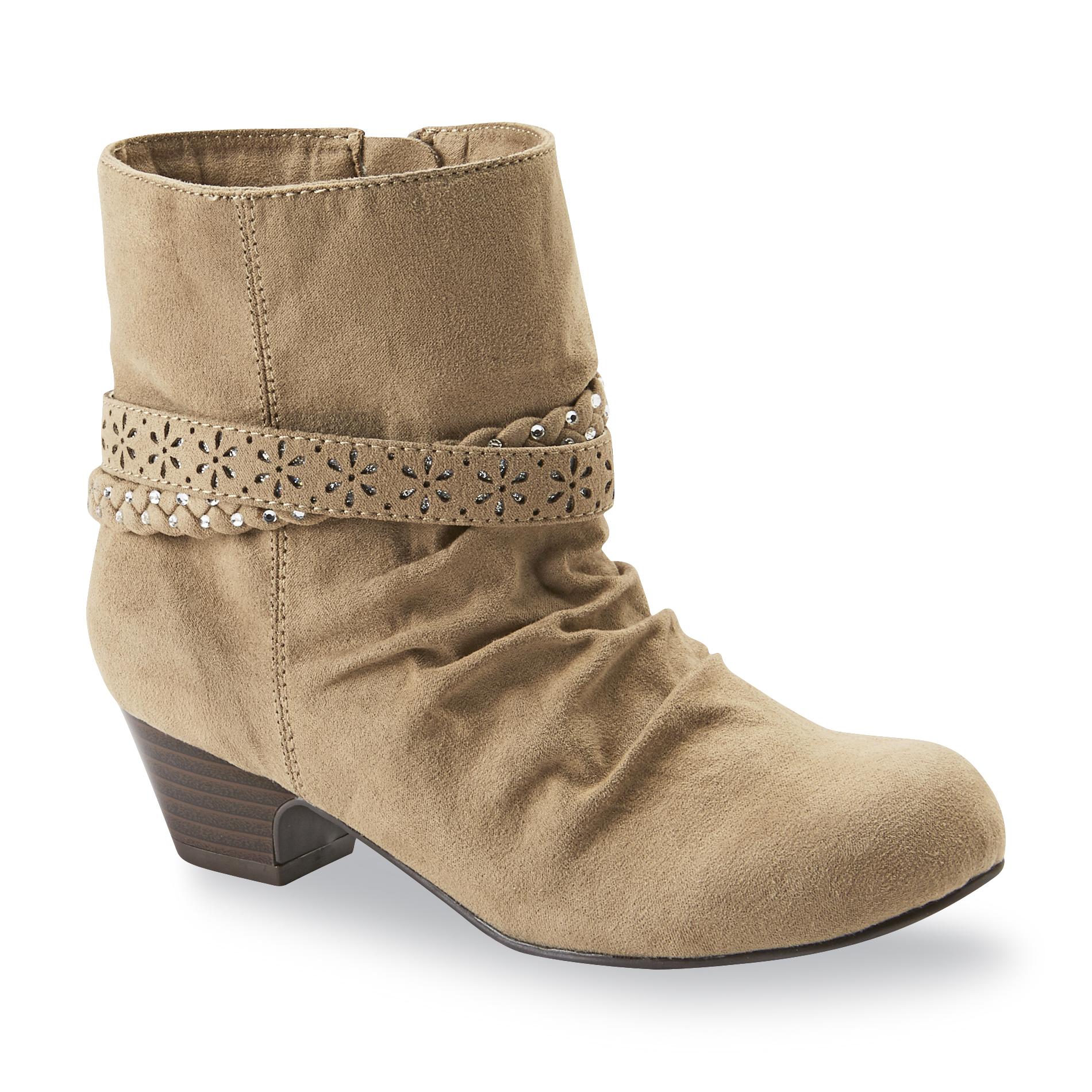 Bongo Girl's Christy Tan Beaded Fashion Boot