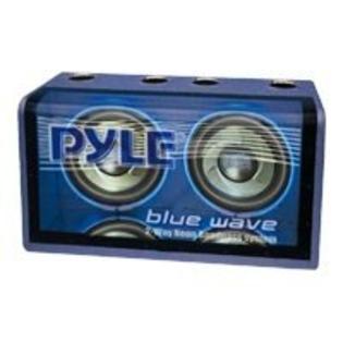 Pyle 1200 Watt 12" Neon Blue Wave Dual Bandpass Subwoofer Enclosure ...