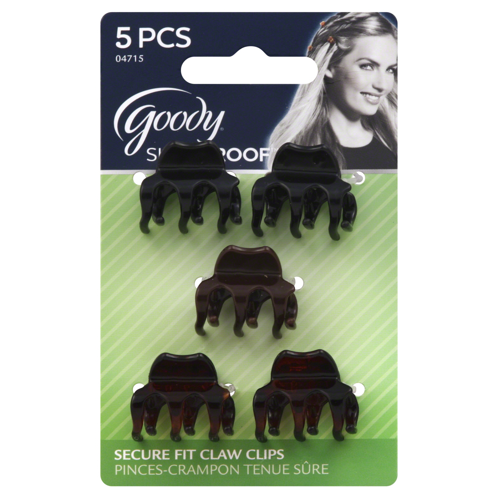 UPC 041457047156 - Goody Slide Proof Mini Claw Clips w/Teeth, 5 CT ...