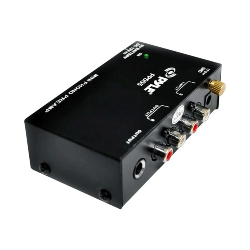 Pyle Phono Turntable Preamp - Mini Electronic Audio Stereo Phonograph ...