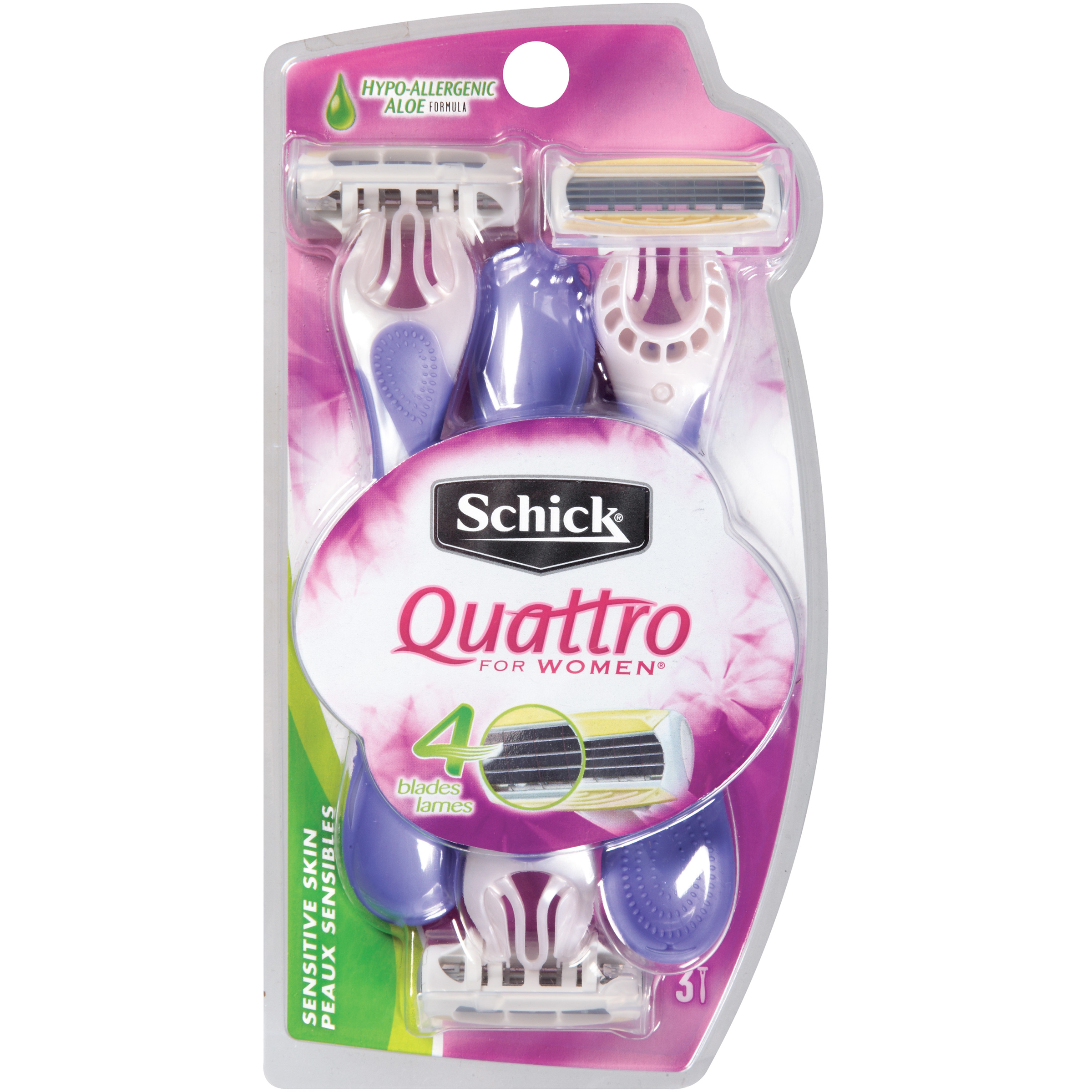 UPC 841058022091 - Schick Quattro for Women Razors, Sensitive Skin, 3 ...