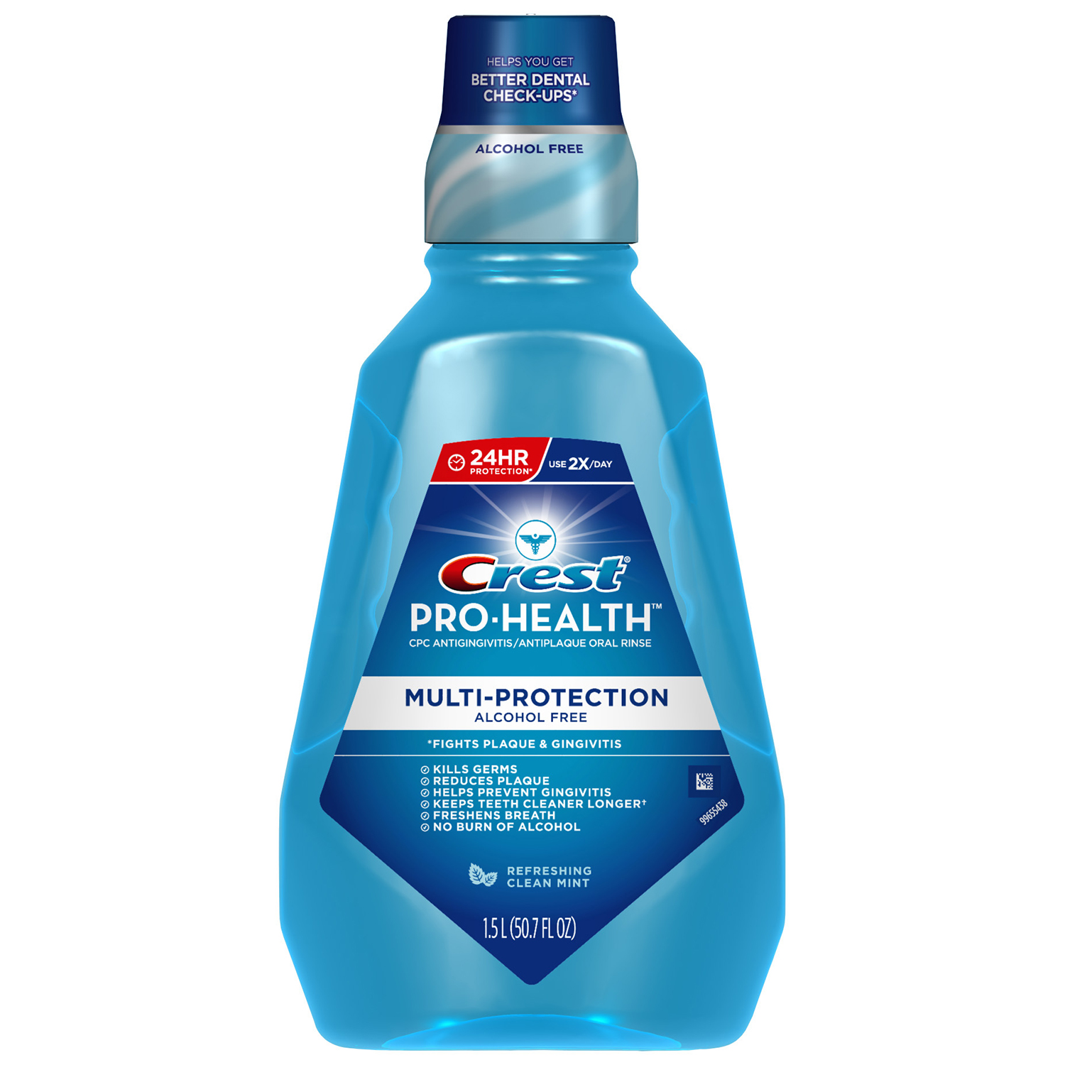 UPC 037000449836 - Crest Pro-Health Mouthwash Alcohol Free Clean Mint ...