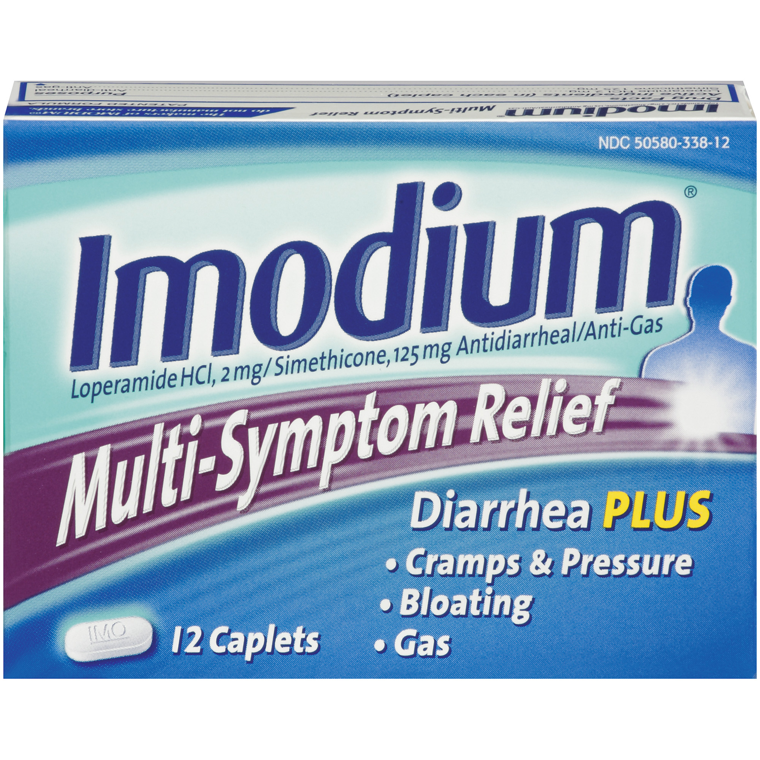 UPC 300450212122 - Imodium Multi Symptom Relief, Caplets, 12 caplets ...