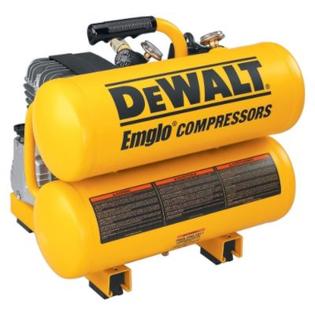 DeWalt 4 gal. 2HP Hand Carry Twin Tanks Air Compressor