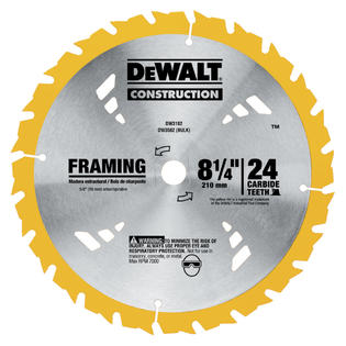 DeWalt 8.25 in. 24T Saw Blade - Tools - Replacement Blades - Circular ...