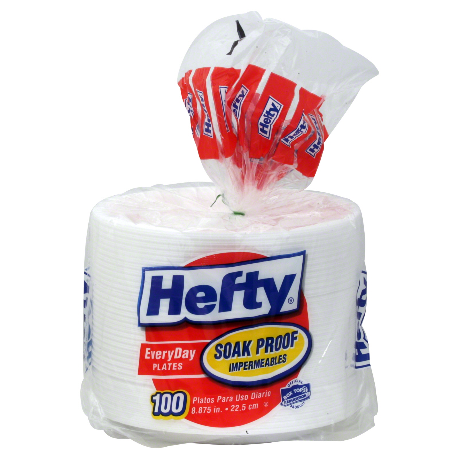 Hefty Plates, Everyday, 8.875 Inch, 100 plates