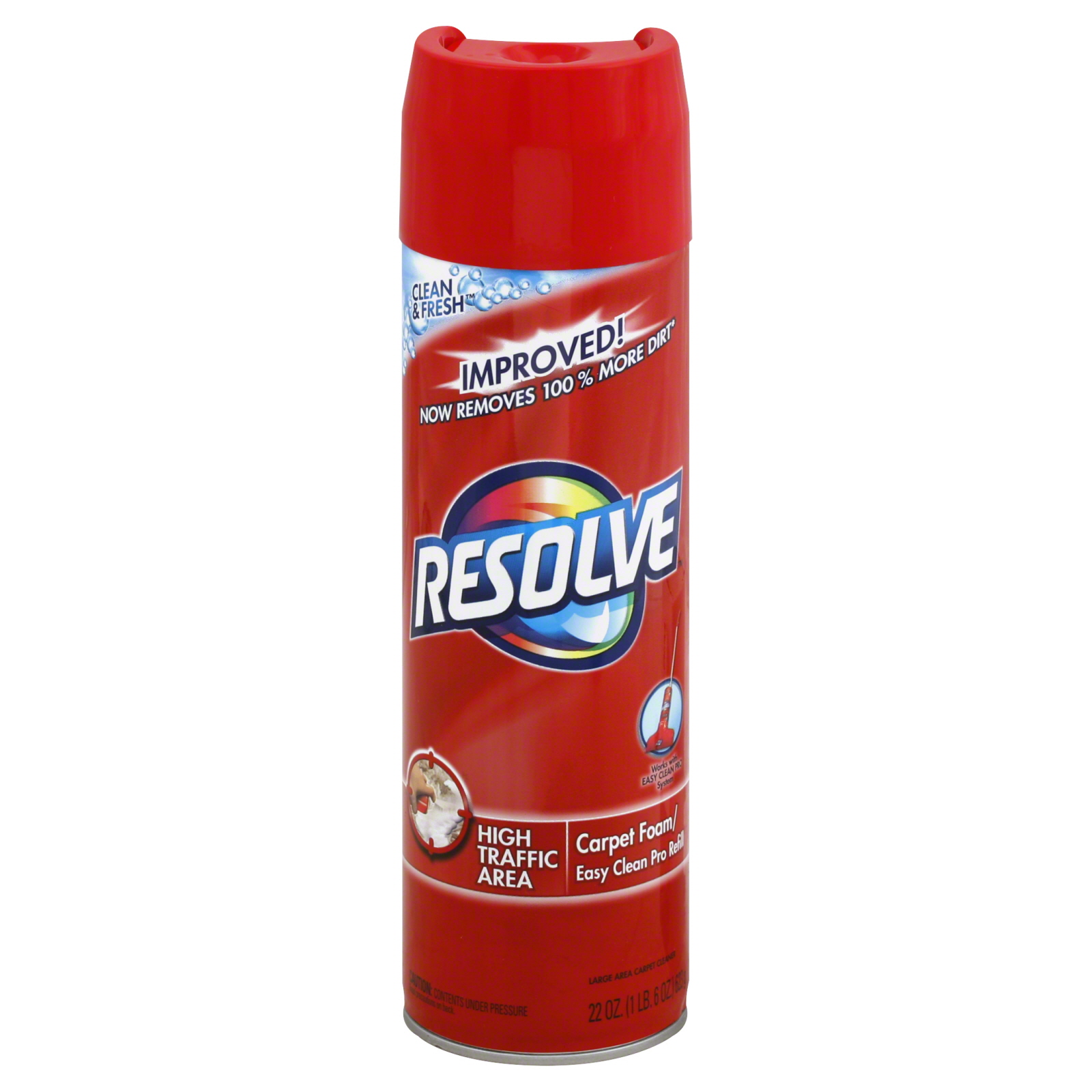Resolve Carpet Cleaner, High-Traffic Foam, 22 oz (623 g)