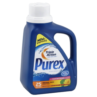 Purex Original Fresh with Color Safe Bleach Laundry Detergent, 50 fl oz