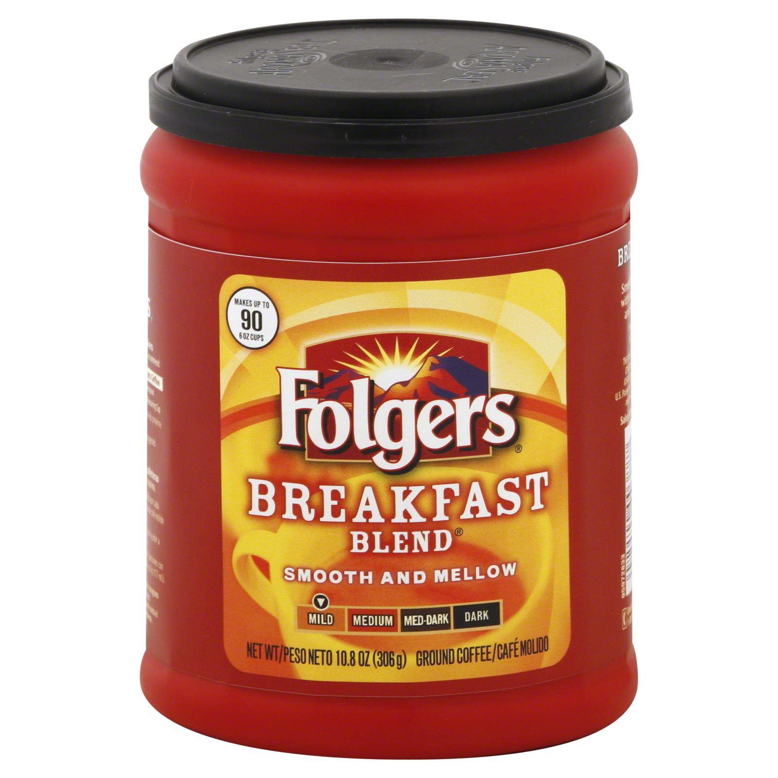 UPC 025500003887 - Folgers Ground Coffee - Breakfast Blend - 1 Can (10. ...