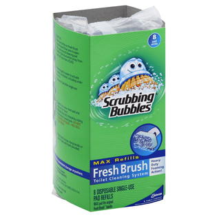 Scrubbing Bubbles Fresh Brush Max Toilet Cleaning System, Refills, 8 ...