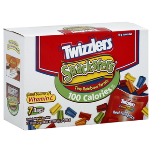 Twizzlers Snacksters 100 Calories Twists, Tiny Rainbow, 7 - 0.99 oz (28 ...