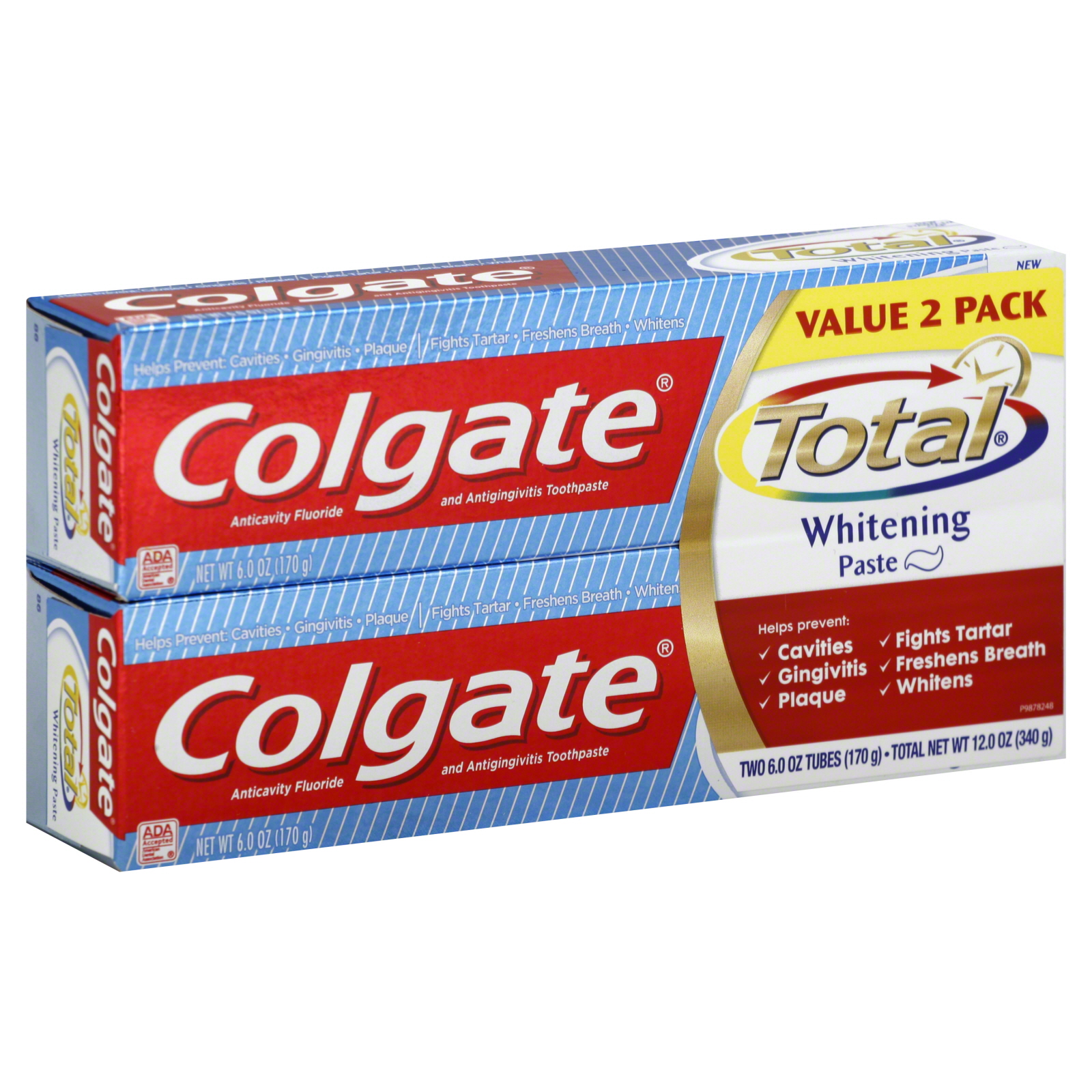 035000741288 UPC - Colgate Total Plus Whitening Toothpaste, Twin Pack ...