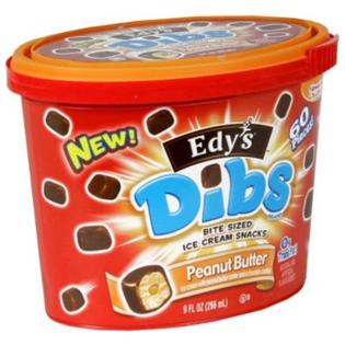 Dreyer's Dibs Ice Cream Snacks, Bite Sized, Peanut Butter, 9 fl oz (266 ...